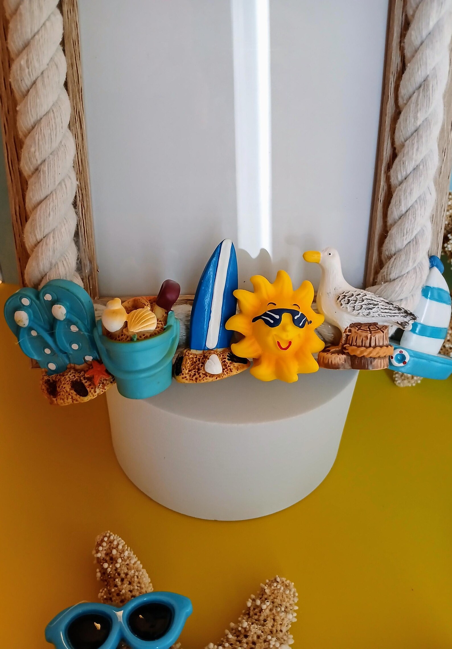 Maritime Living Beach Picture Frame Gift for Mom Coastal Photo Frame ...