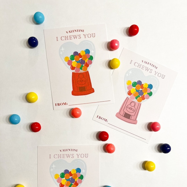 Gumball Valentine - Etsy