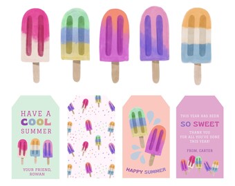 Popsicle Gift Tag - Etsy