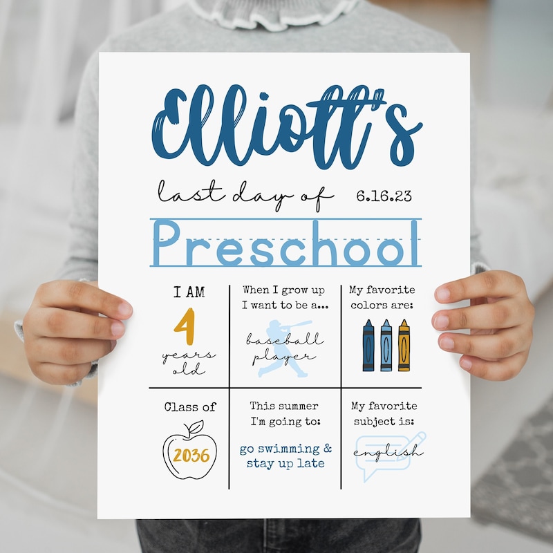 Last Day Preschool - Etsy