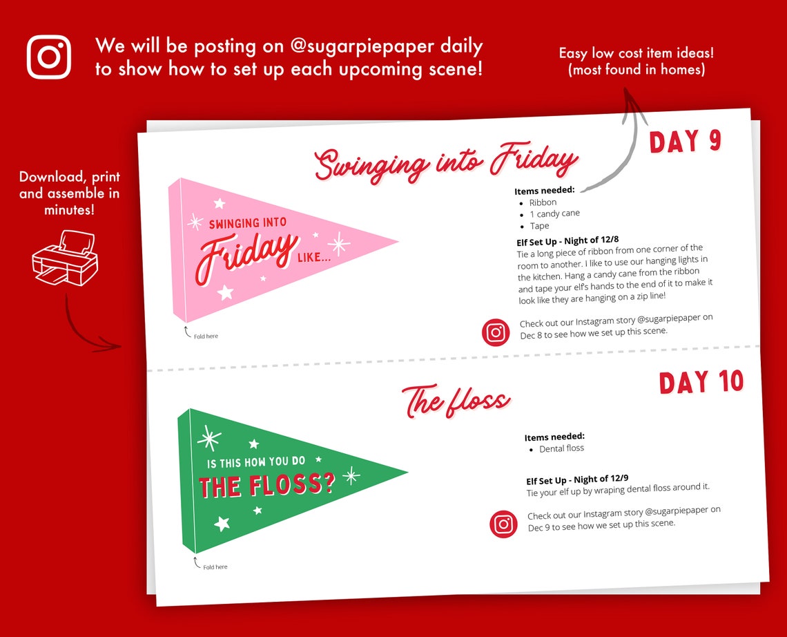 Elf Activity Kit Printable Elf Bundle Christmas Elf - Etsy