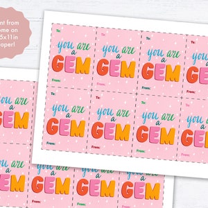 Classroom Valentine Printable, Candy Valentine Card, Kids Valentines ...