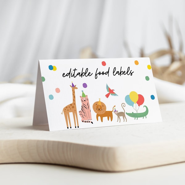 Table Name Labels for Kids - Etsy
