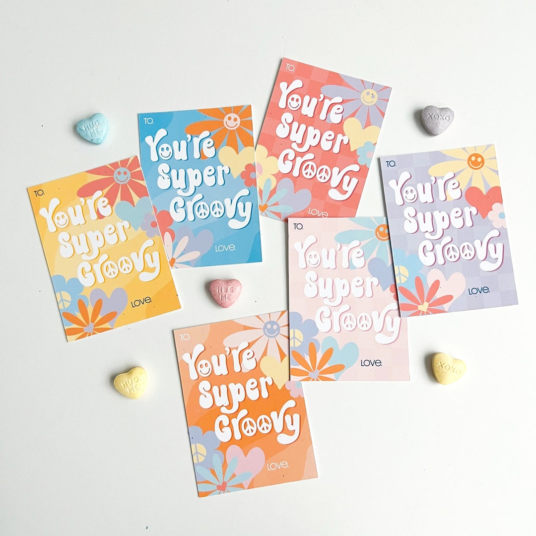 Classroom Valentines Day Card, DIY Valentines, School Valentine Cards ...