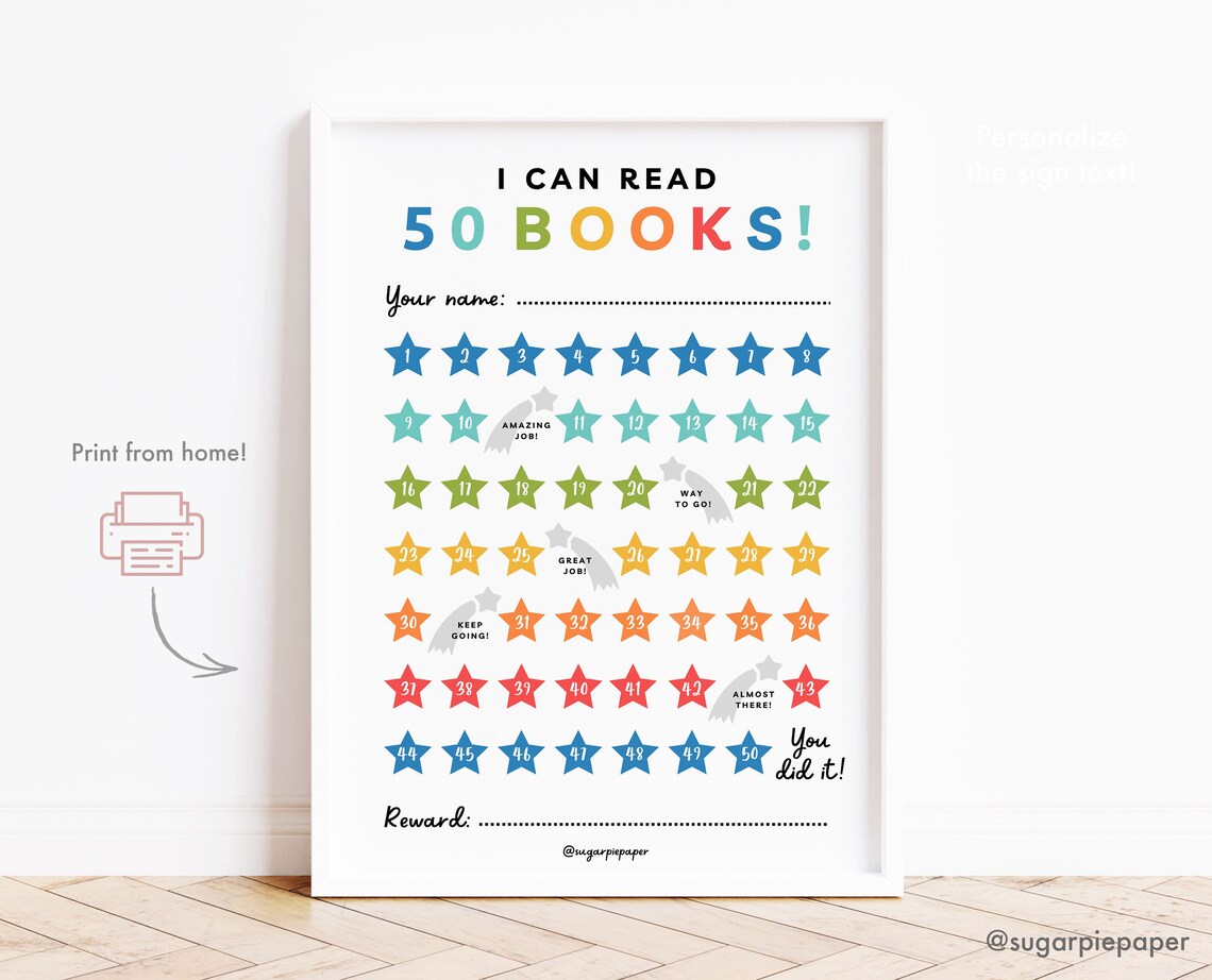 Reading Challenge Chart, Homeschool Printables Summer,kids Reading Log ...