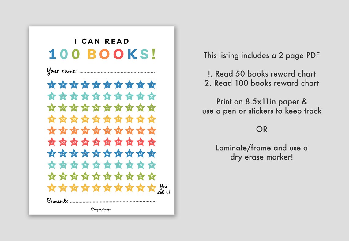 Reading Challenge Chart, Homeschool Printables Summer,kids Reading Log ...