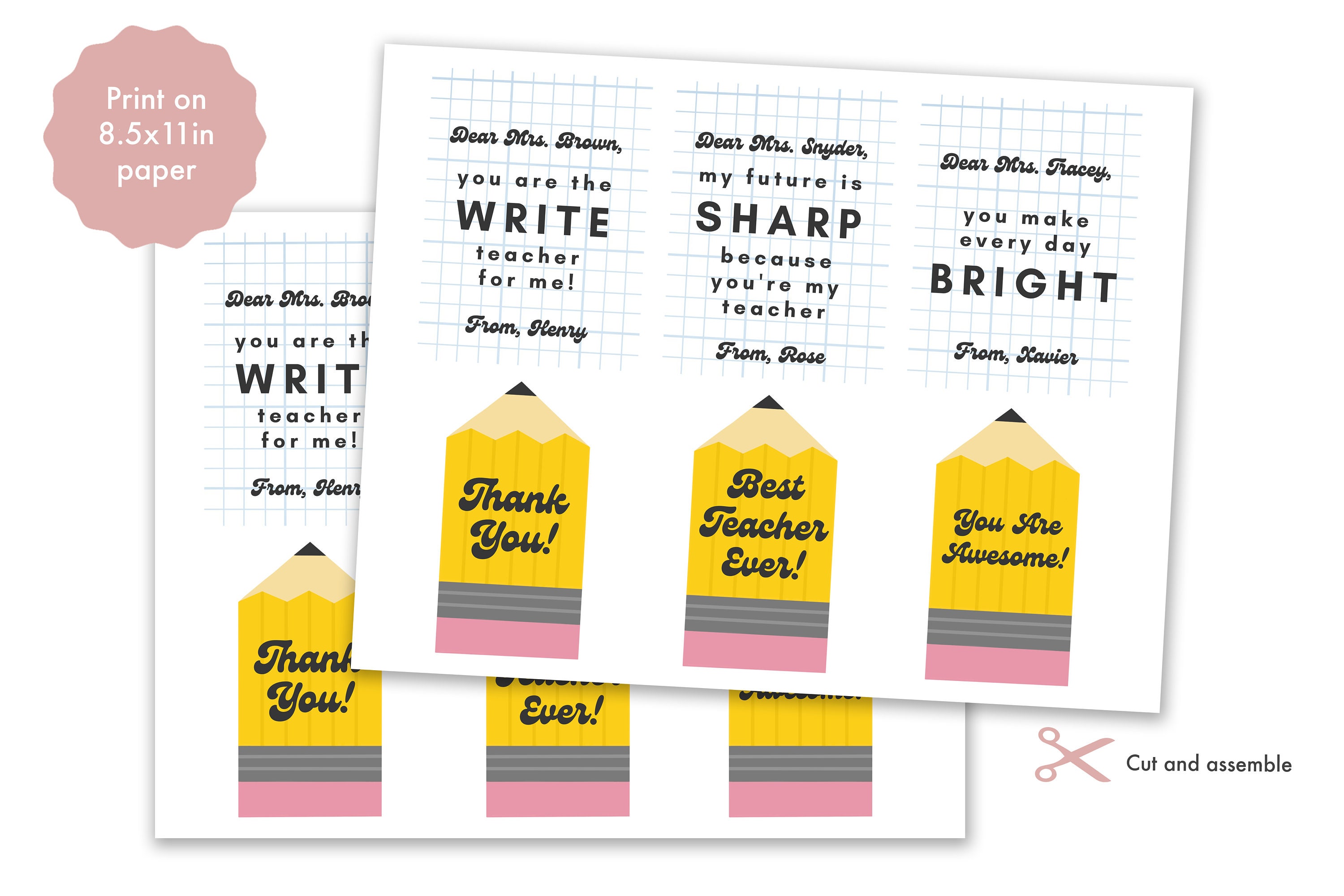 Teacher Gift Card, Teacher Appreciation Week Printable, Gift for ...