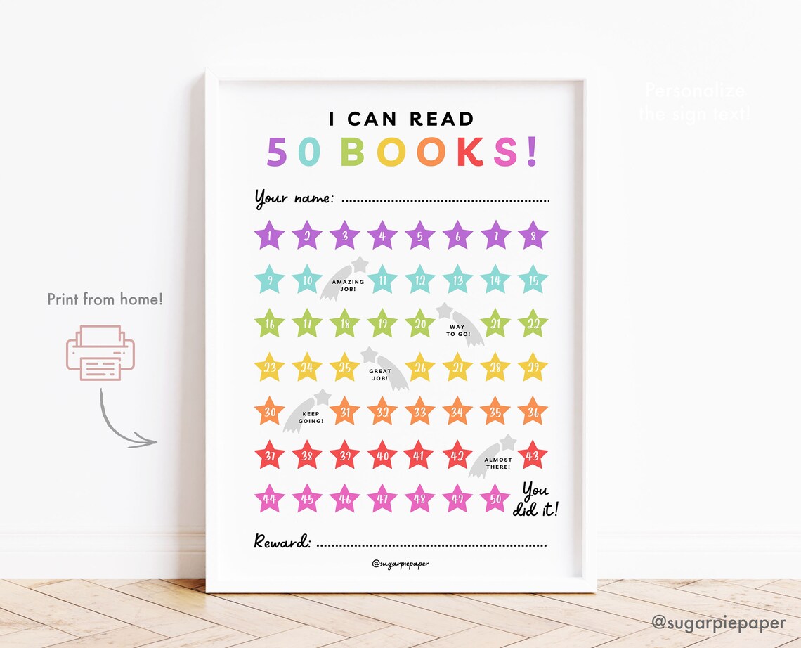 Kids Reading Chart, Kids Star Chart, Summer Reading Log, Summer Reading ...