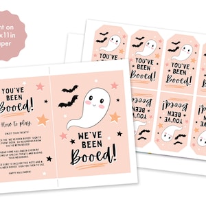 You've Been Booed Printable, Halloween Tags Printable, You've Been ...