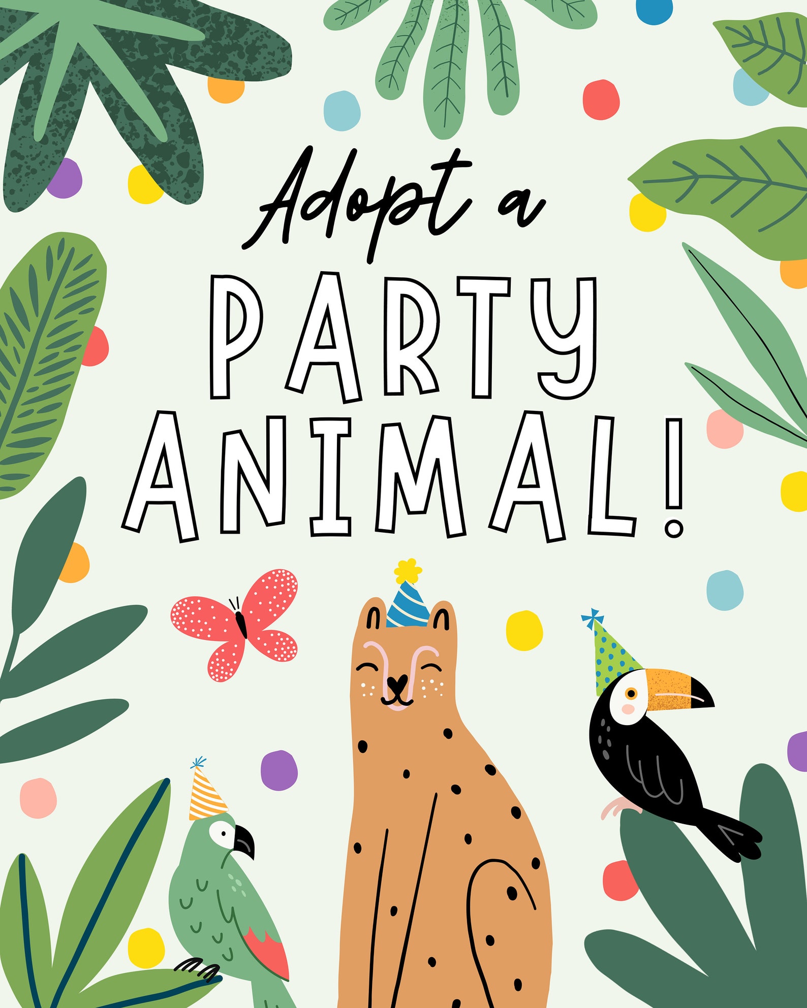 Adopt an Animal Certificate, Adopt an Animal Sign, Adopt an Animal ...