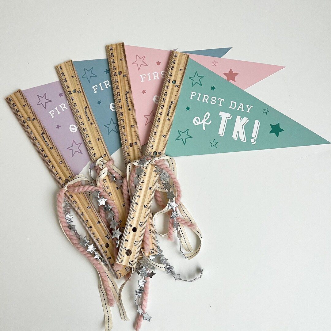 First Day of TK Pennant Instant Download, First Day Printable School ...