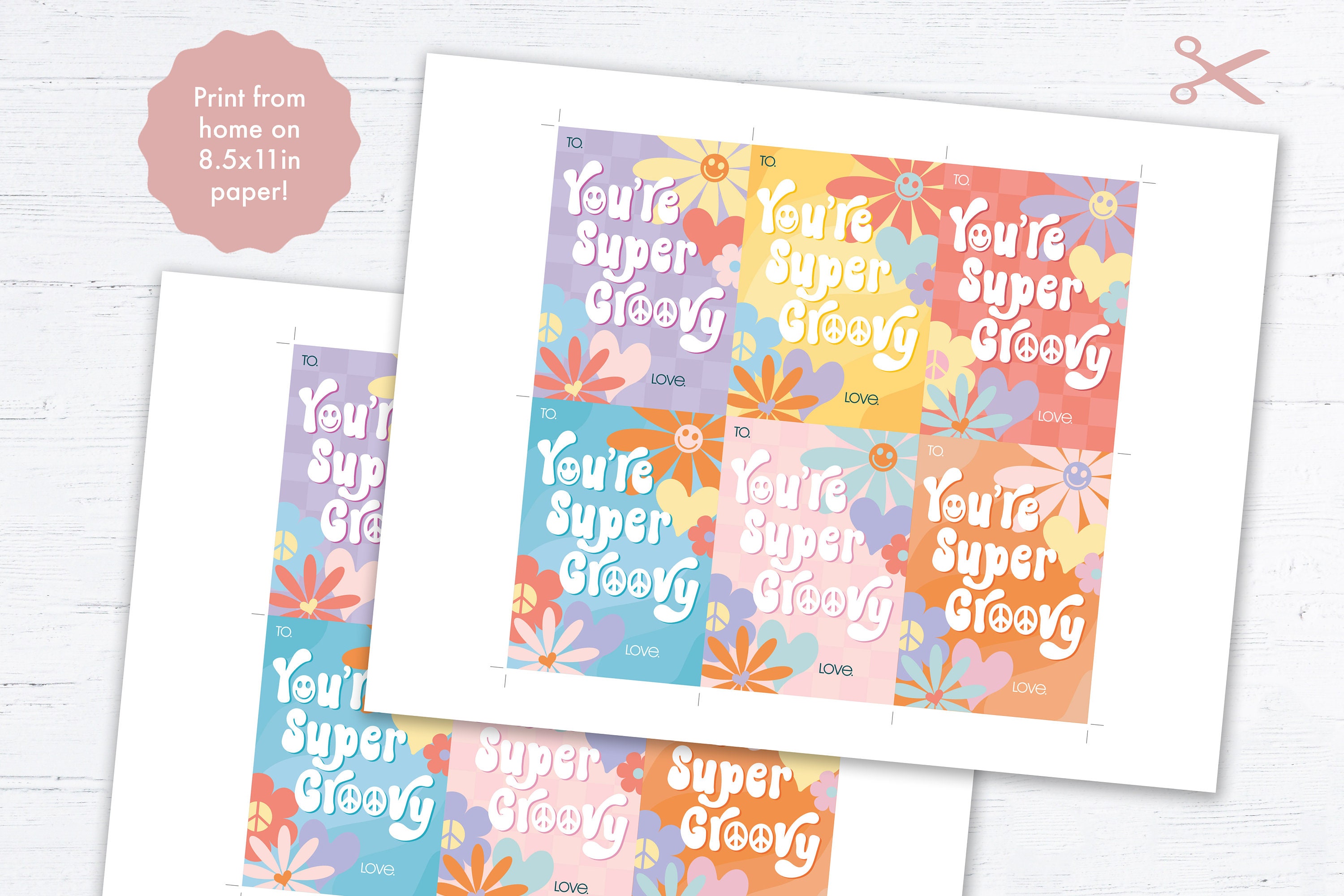 Classroom Valentines Day Card, DIY Valentines, School Valentine Cards ...