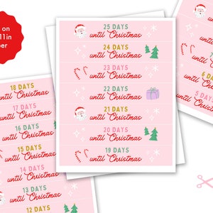 Christmas Advent Calendar for Kids, Christmas Countdown, Paper Chain ...