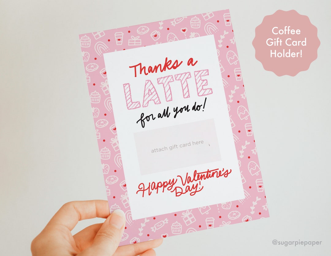 Valentines Day Teacher Gift Card Holder Coffee Gifts for - Etsy
