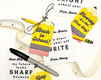 First Day of School Gift Tag Back to School Gifts for - Etsy