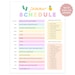 Editable Kids Schedule, Kids Summer Schedule, Summer Routine Chart ...