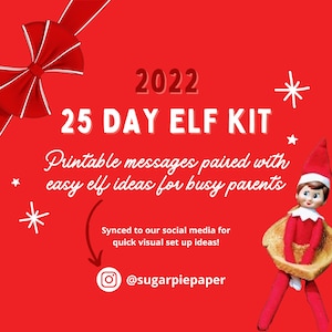 Elf Activity Kit Printable Elf Bundle Christmas Elf - Etsy