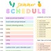 Editable Kids Schedule, Kids Summer Schedule, Summer Routine Chart ...