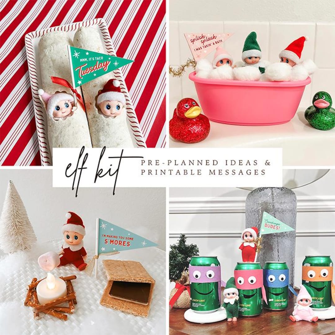 Elf Activity Kit, Printable Elf Bundle, Christmas Elf Accessories, Elf ...