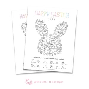 Easter Printables for Kids, Easter I Spy, Easter Homeschool, Easter ...
