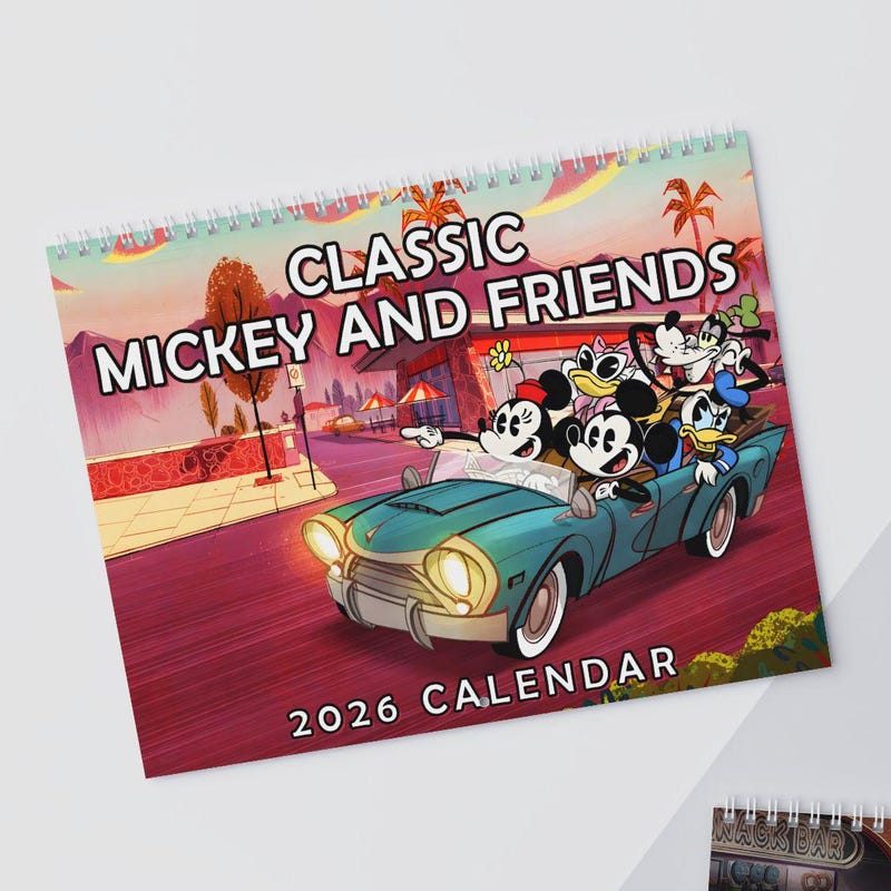 2026 Mickey Mouse Calendar - Etsy