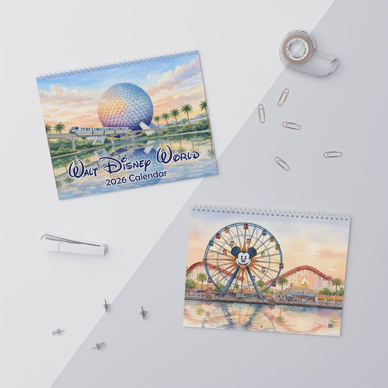 Walt Disney World Calendar 2026, Disney Prints, Disney Calendars ...