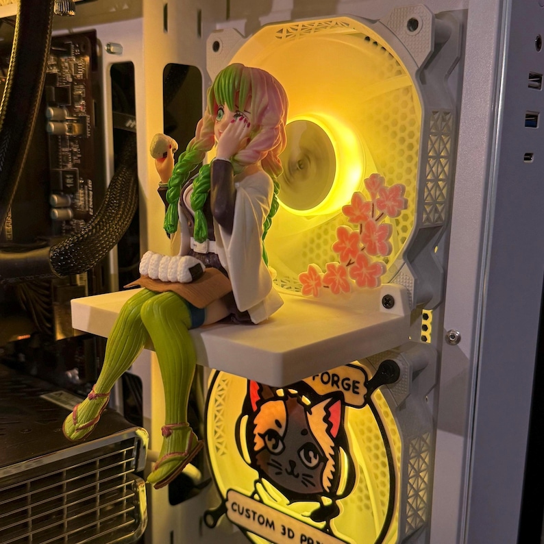 Blossom - Figure Shelf for PC Fan - 120mm / 140mm - Etsy