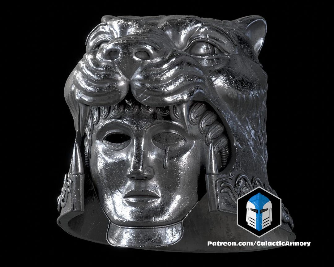 Tigris of Gaul Gladiator Helmet | 3D Printed Roman Arena Mask ...