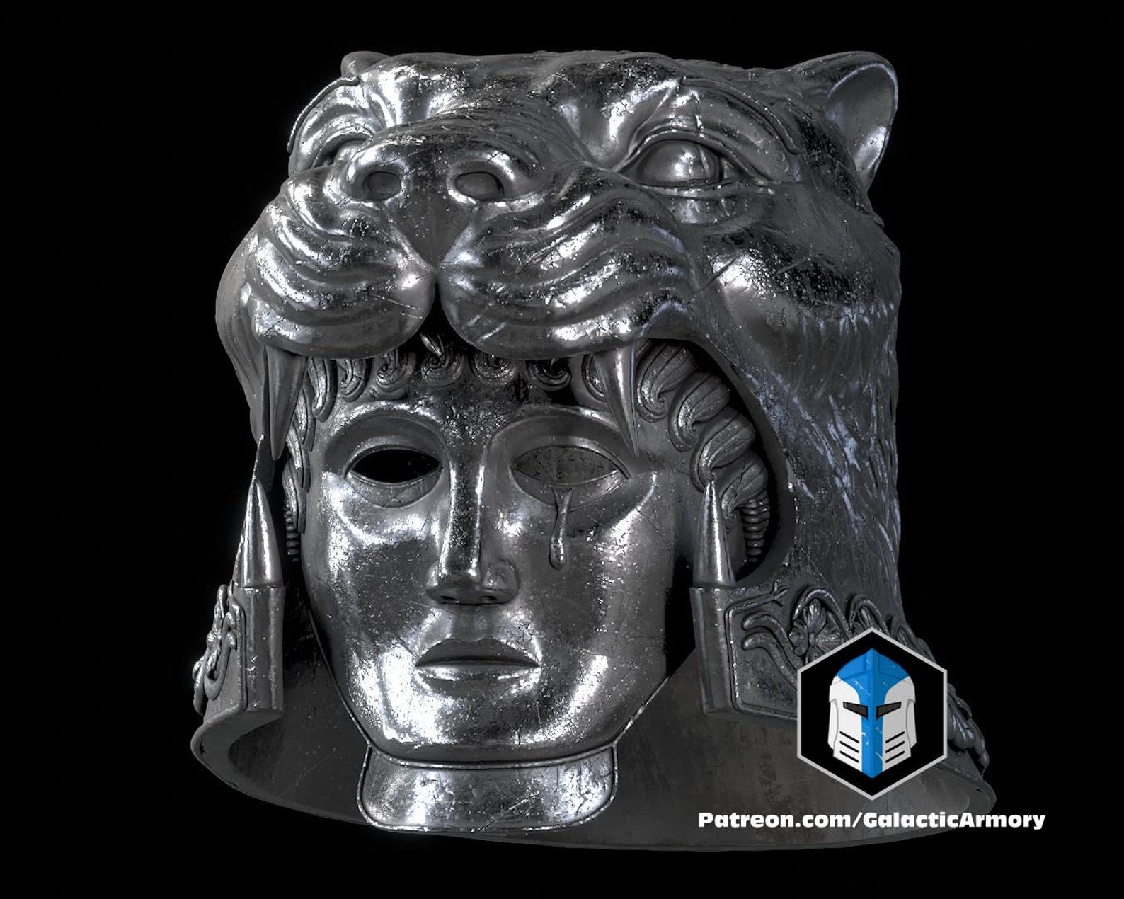 Tigris of Gaul Gladiator Helmet | 3D Printed Roman Arena Mask ...