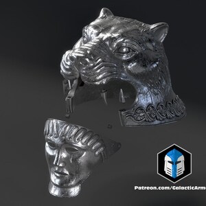 Tigris of Gaul Gladiator Helmet | 3D Printed Roman Arena Mask ...