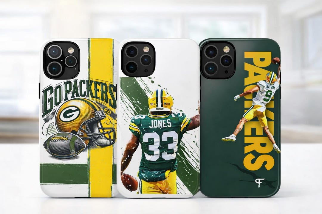 Green Bay Packers Phone Case: Hand-drawn Sketch Style - Etsy