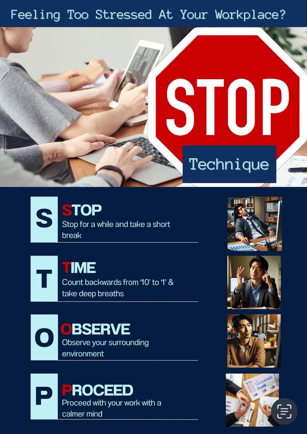 STOP Technique Poster / Flyer / Infographic - Etsy