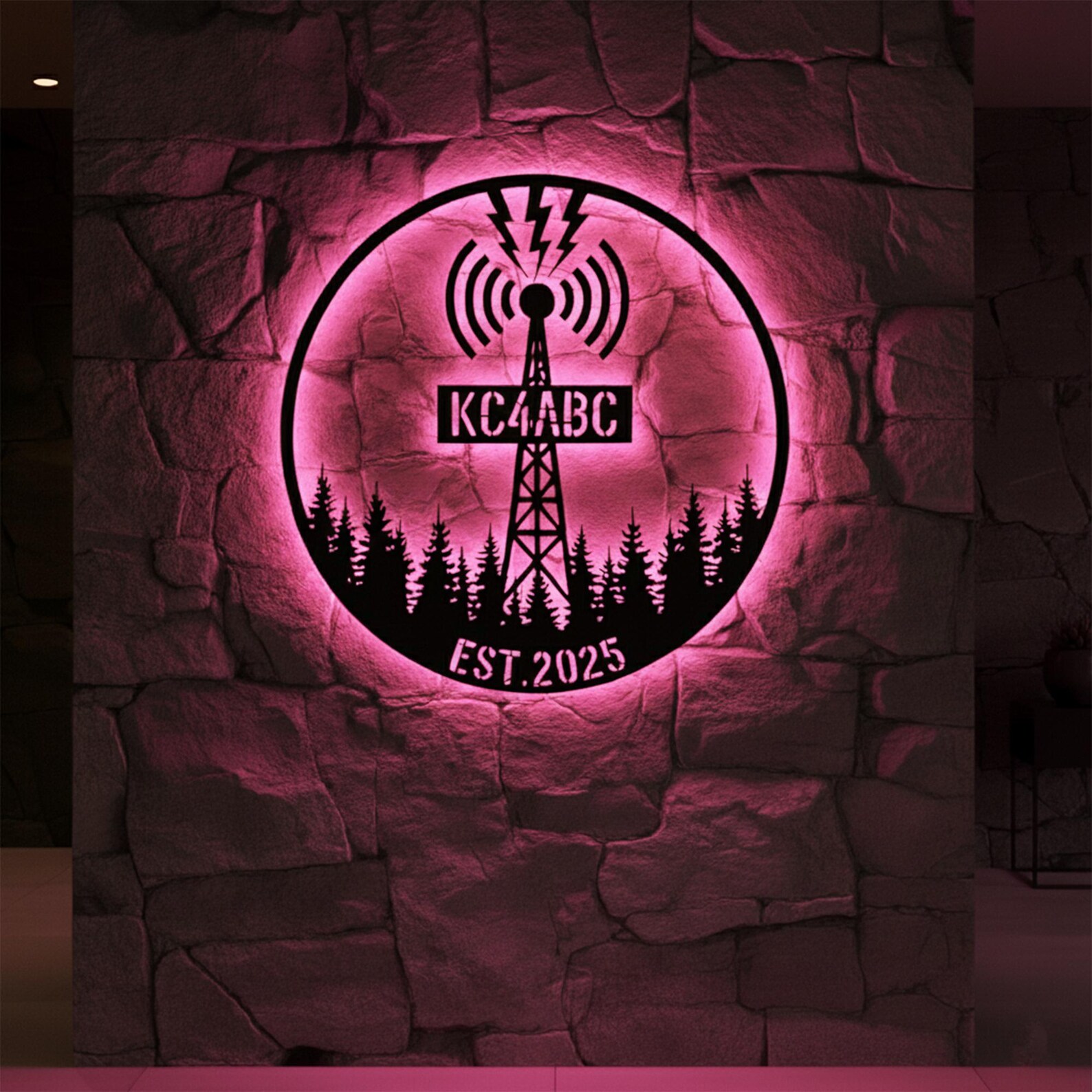 Personalized Ham Radio With LED Lights, Amateur Radio Gifts, Custom ...