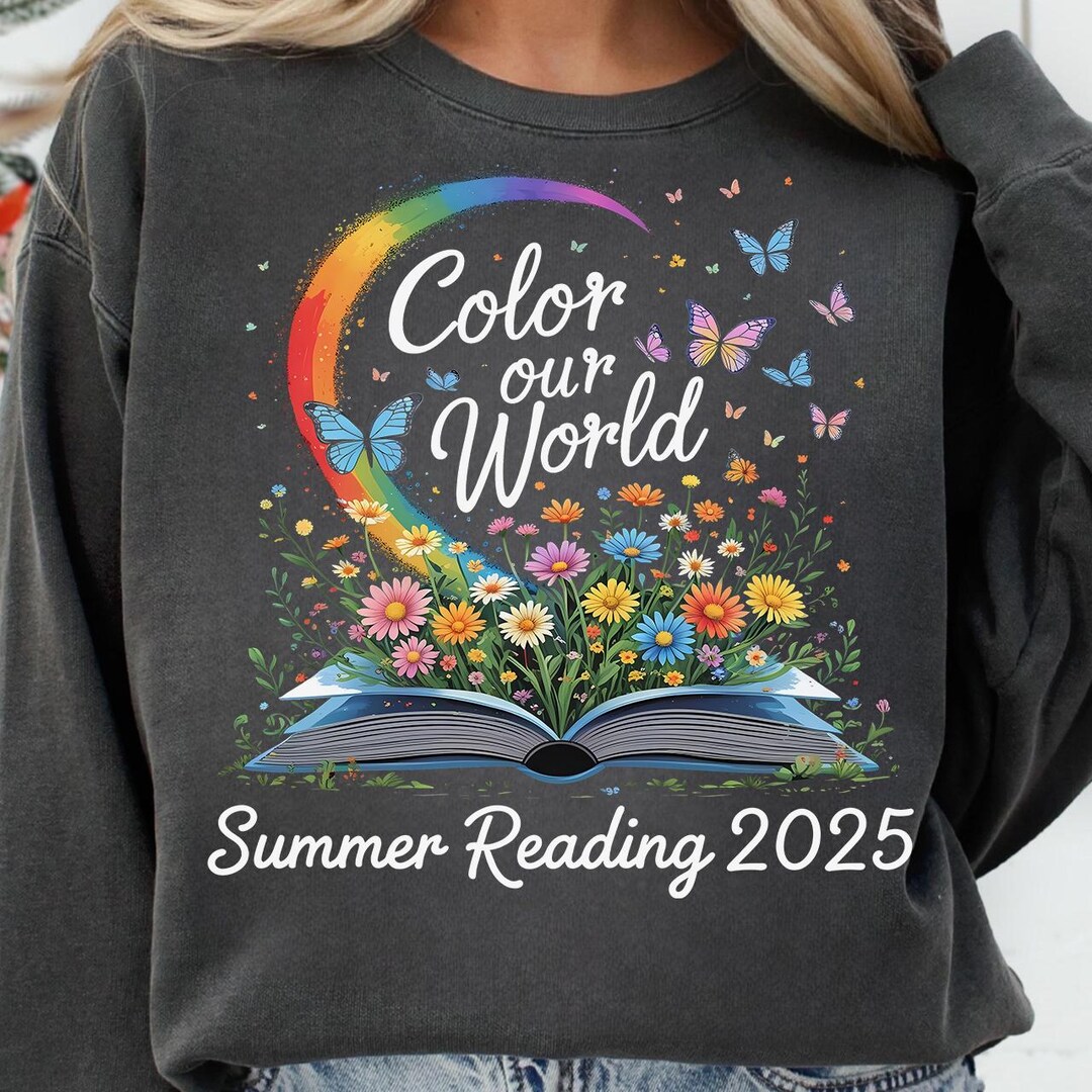 Color Our World – Summer Reading 2025 PNG | High-quality Sublimation ...