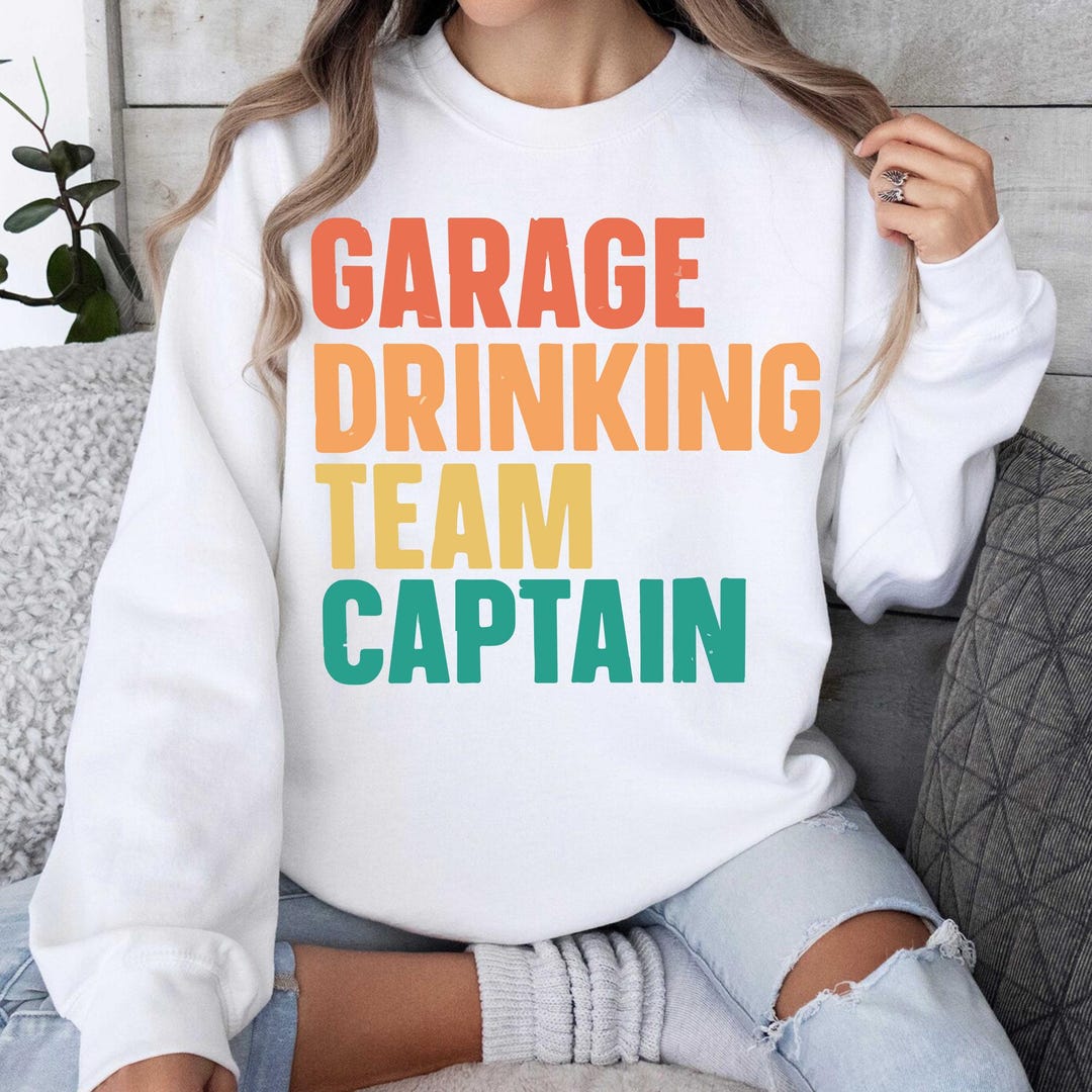 Garage Drinking Team Captain PNG | Funny Retro Digital Download | DIY ...