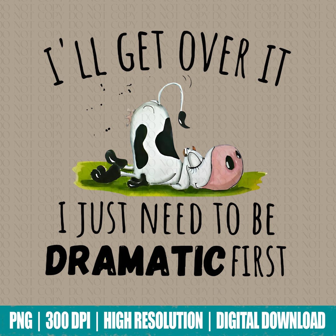Funny Cow PNG, Cute Cow Png, Dramatic Cow Png, Humor Animal Png, Moo ...