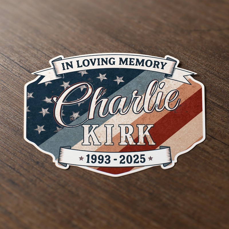 Rip Charlie Kirk Stickers - Etsy