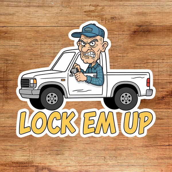 Lock Em up Sticker - Etsy