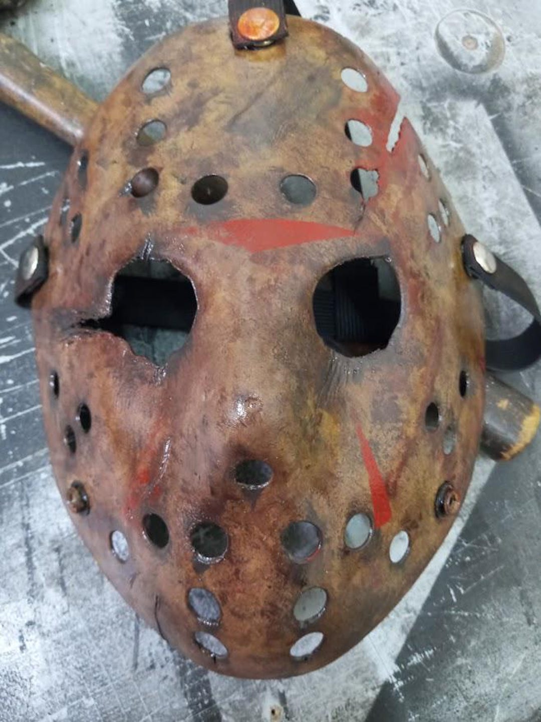 Jason Voorhees Mask Battle Damage a Classic Horror Collectible - Etsy