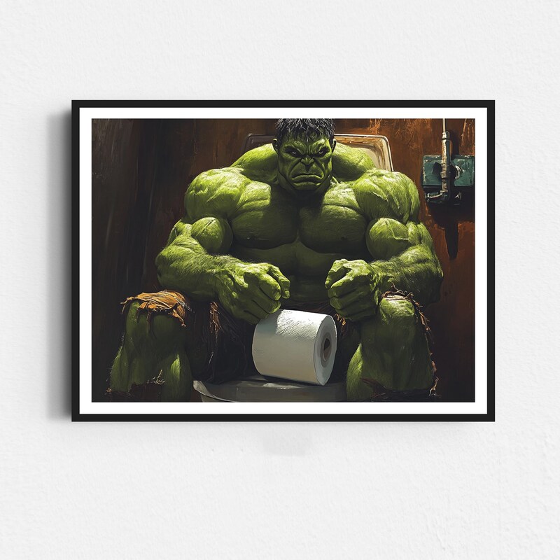 Hulk on Toilet - Etsy