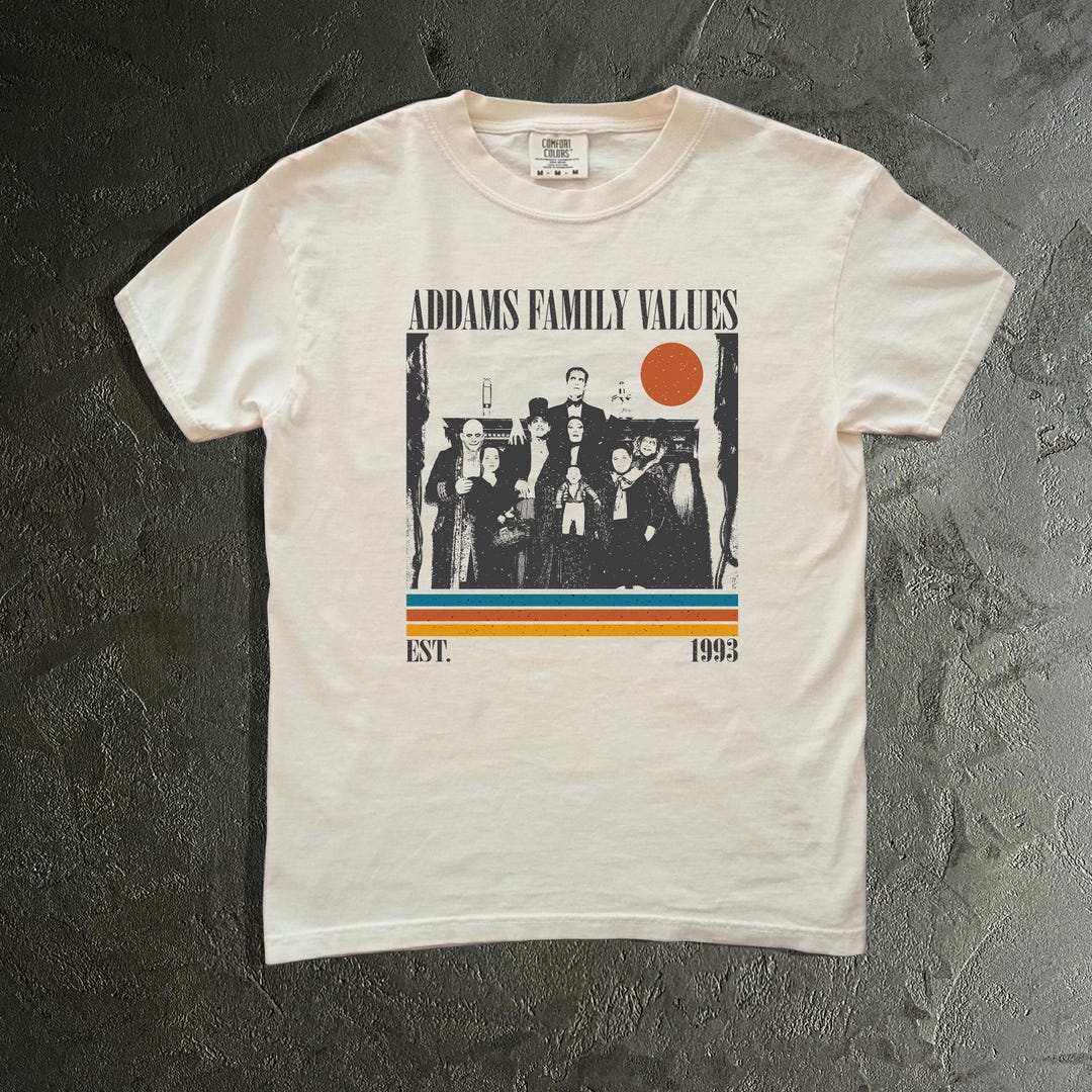 Vintage Addams Family Values T-shirt, Wednesday Pugsley Film Merch ...