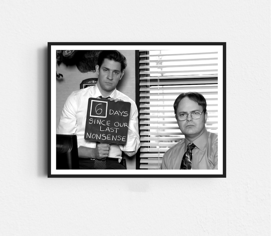 The Office Poster: 6 Days Since Our Last Nonsense Funny Wall Art - Etsy