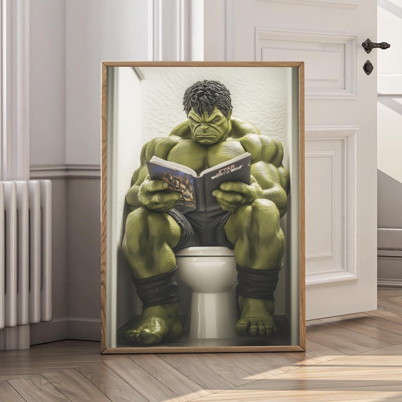 Hulk on Toilet - Etsy