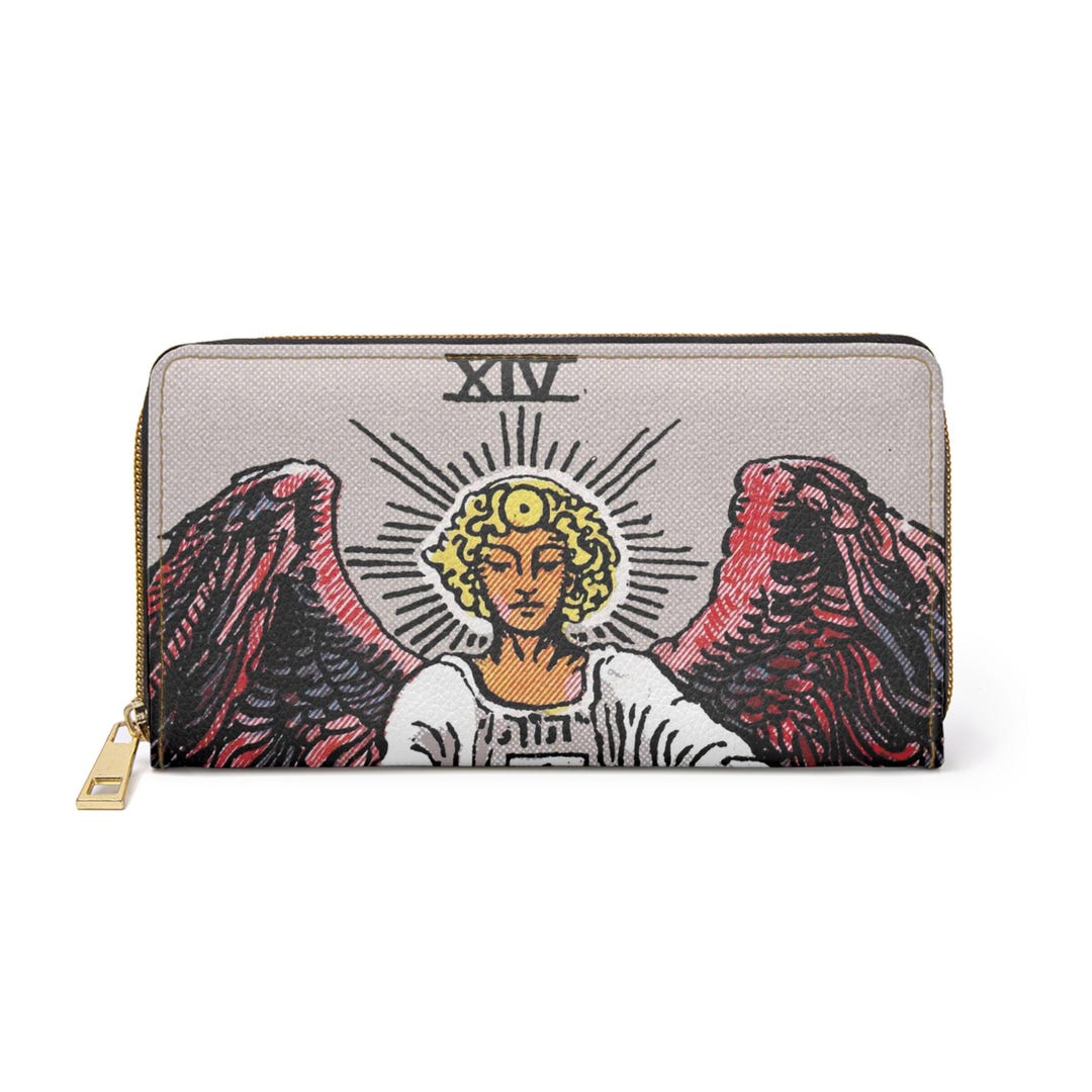Temperance Tarot Card Major Arcana Wallet | Aesthetic, Original Rider ...