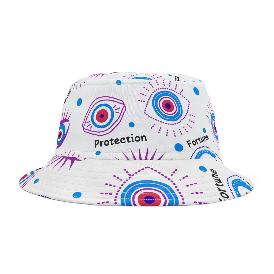 Evil Eye Bucket Hat | Specialty Hamsa, Turkish Evil Eye Protection ...