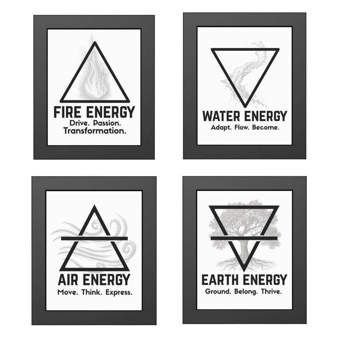 Four Energy Elements – Digital Artwork Download | Instant Wall Art for ...