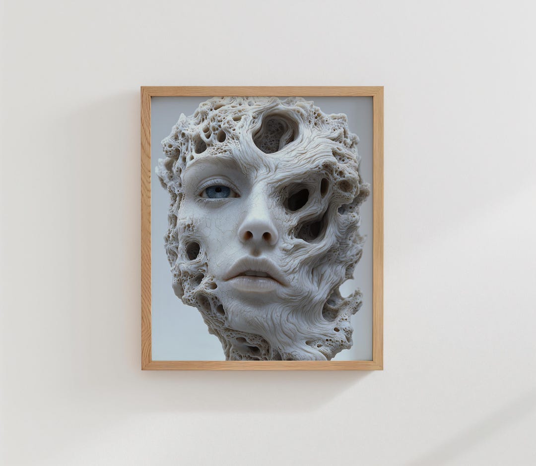 The Eye of Bernini. Beautiful Sculpture With Carved Flowing Foam and a ...