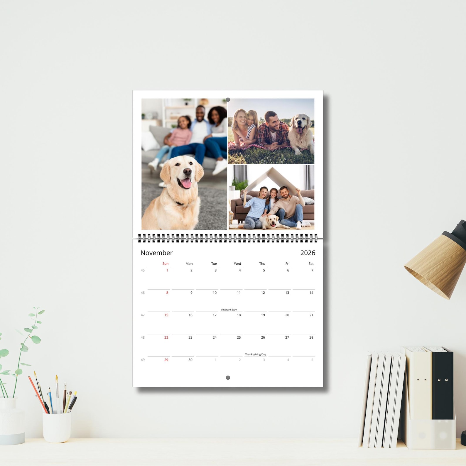 Custom Photo Wall Calendar 2026 / 2027, Personalized Monthly Calendar ...