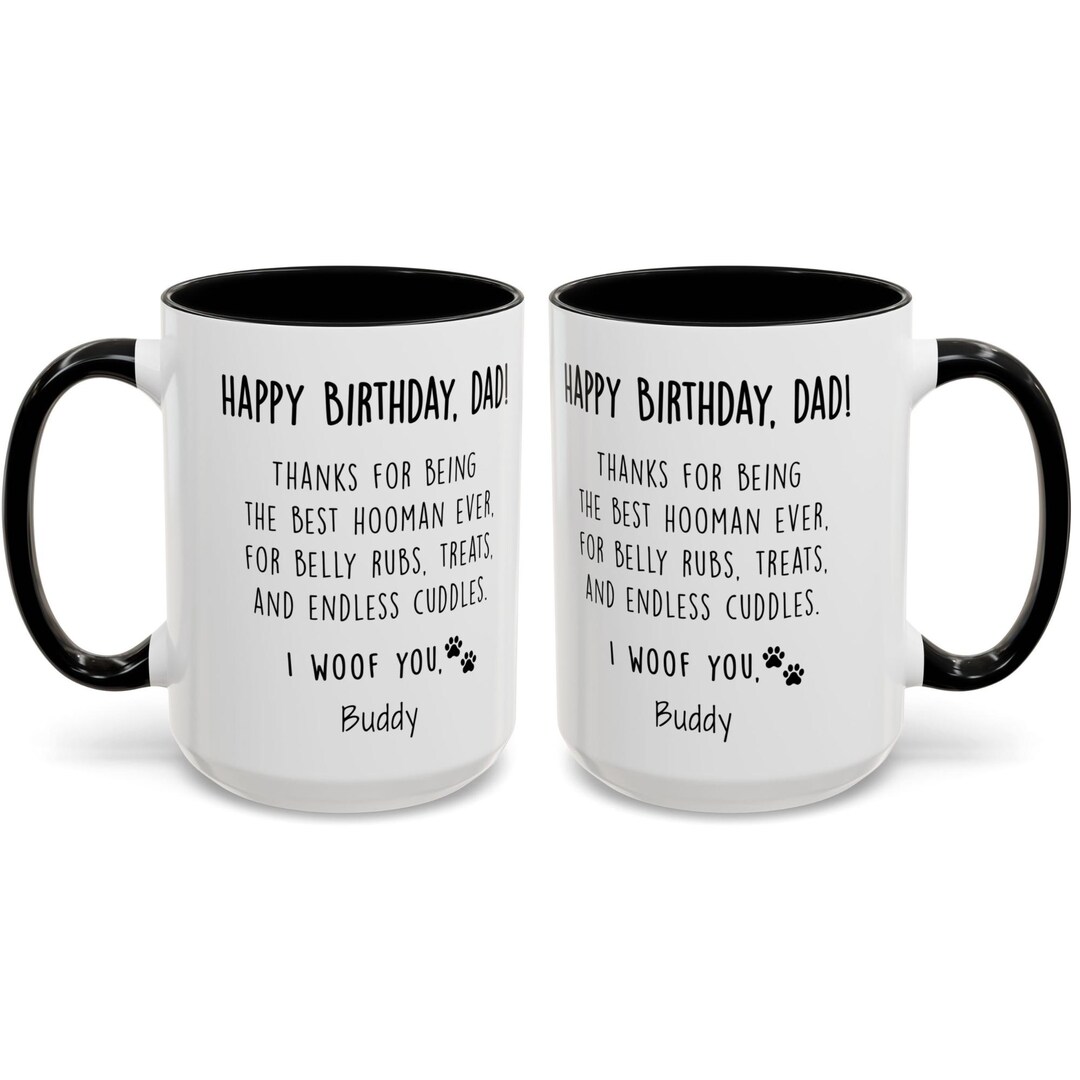 Custom Dog Name Mug: Funny Dog Dad Gift From Pet - Etsy