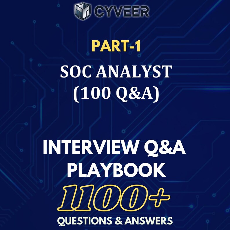 SOC Analyst Interview Questions: Cybersecurity Job Interview Guide - Etsy